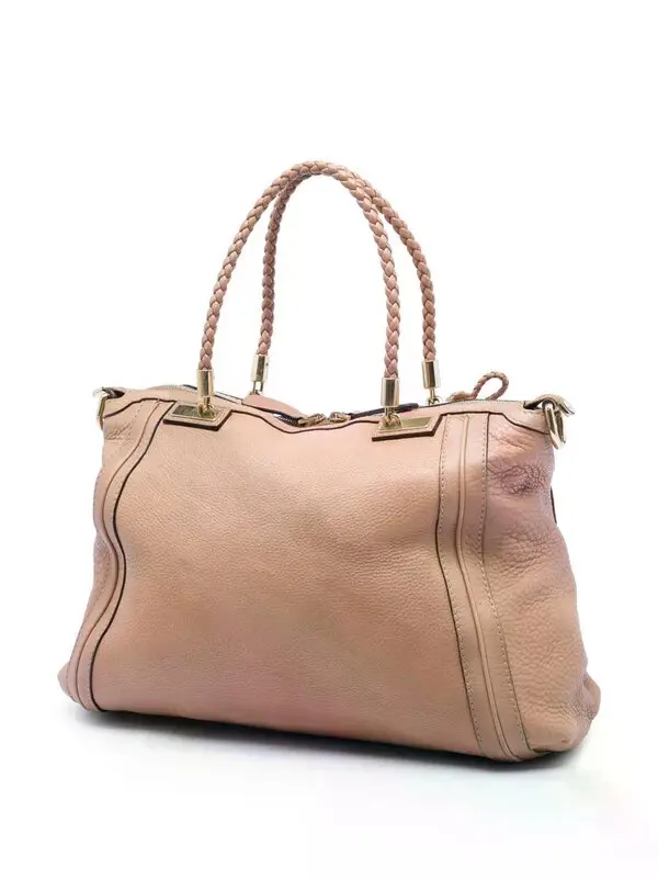 Gucci Calfskin Bella Convertible Tote Satchel - Brown