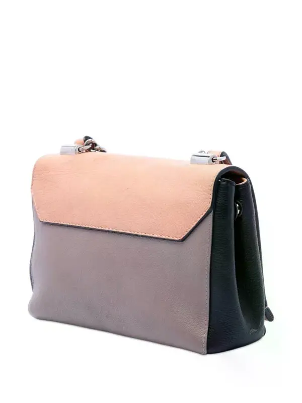 LOUIS VUITTON Tricolor Leather Lockme Ii Bb Satchel - Orange