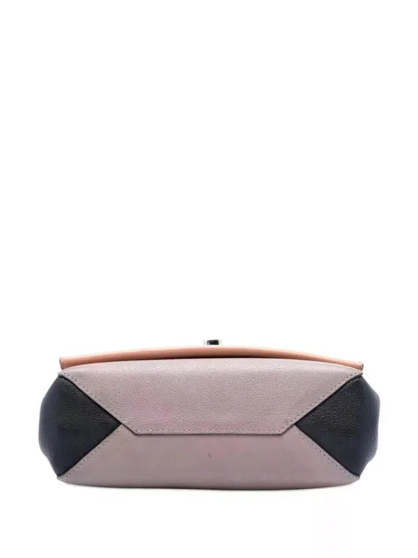 LOUIS VUITTON Tricolor Leather Lockme Ii Bb Satchel - Orange