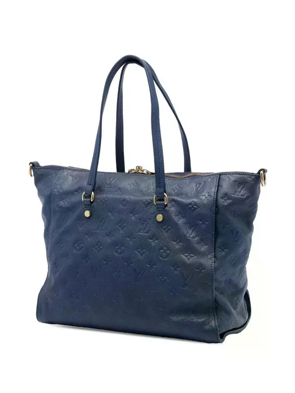 LOUIS VUITTON 2013 Monogram Empreinte Lumineuse Pm Satchel - Blue