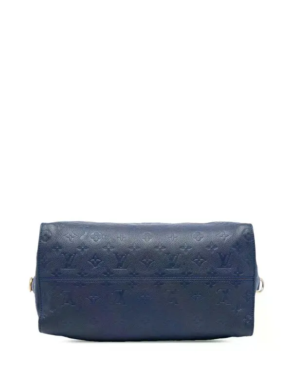 LOUIS VUITTON Monogram Empreinte Lumineuse Pm Satchel - Blue