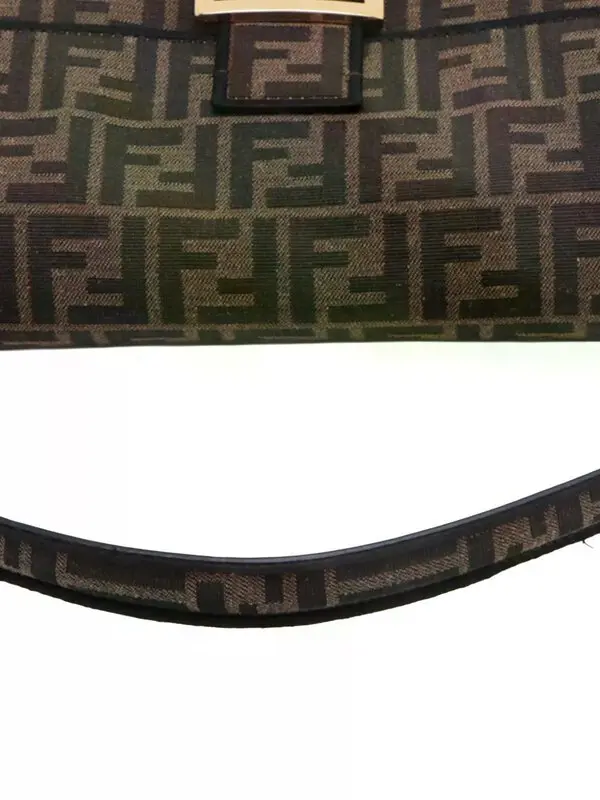 Fendi Medium Zucca Canvas Baguette Satchel
