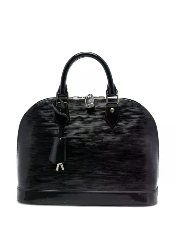 LOUIS VUITTON 2012 Electric Epi Alma Pm Handbag - Black