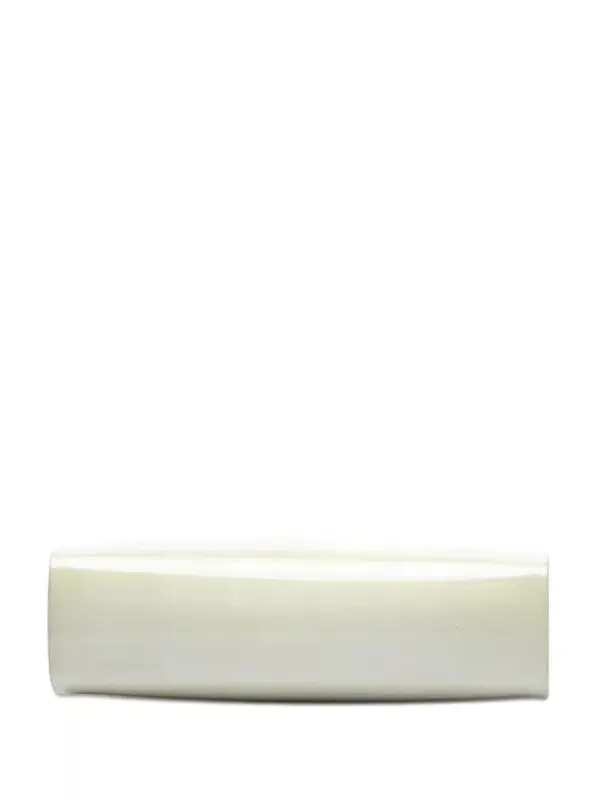 Saint Laurent Vinyl Shoulder Bag - White