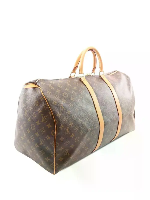 LOUIS VUITTON 2015 Monogram Keepall 55 Travel Bag