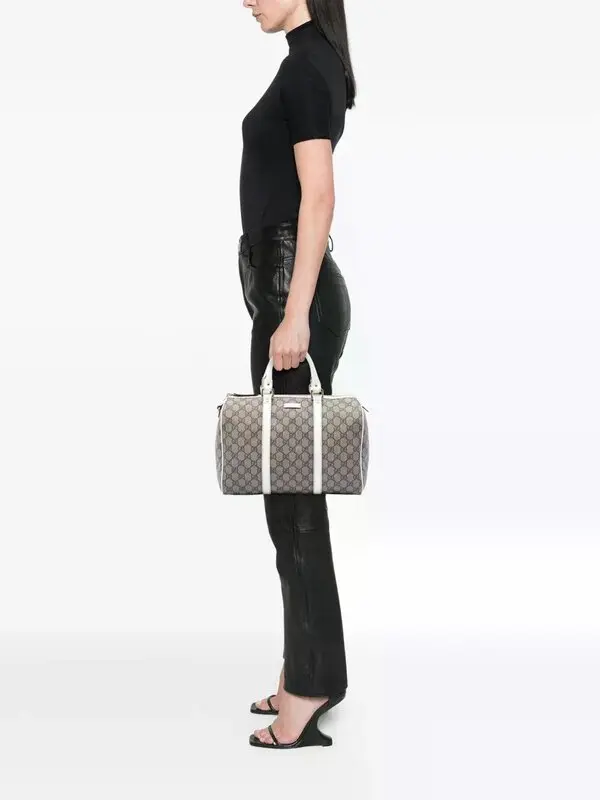 Gucci Gg Supreme Joy Boston Bag - White