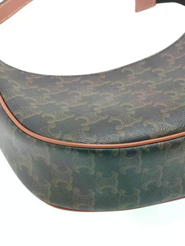 Celine Mini Triomphe Coated Canvas Ava Shoulder Bag