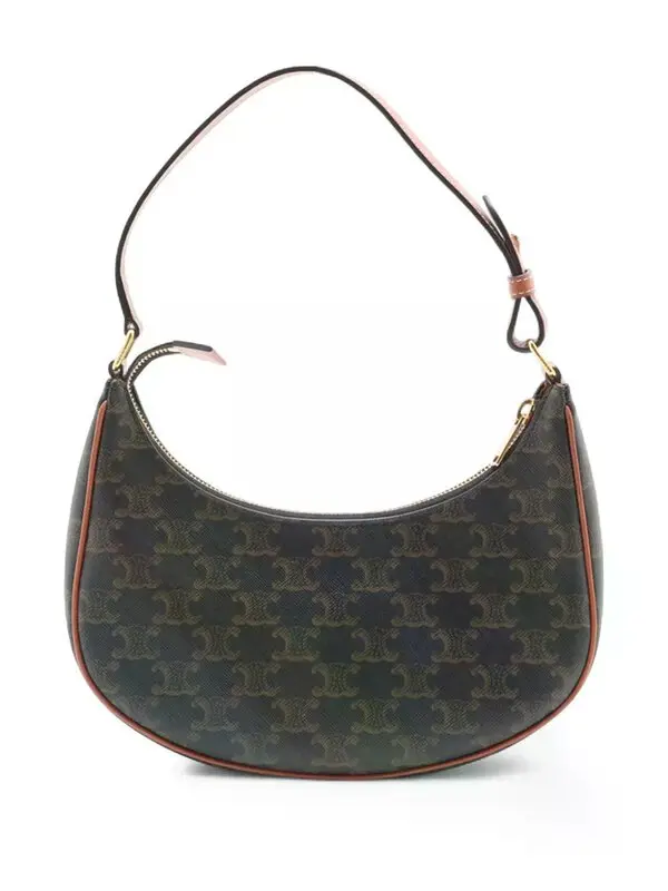 Celine Mini Triomphe Coated Canvas Ava Shoulder Bag