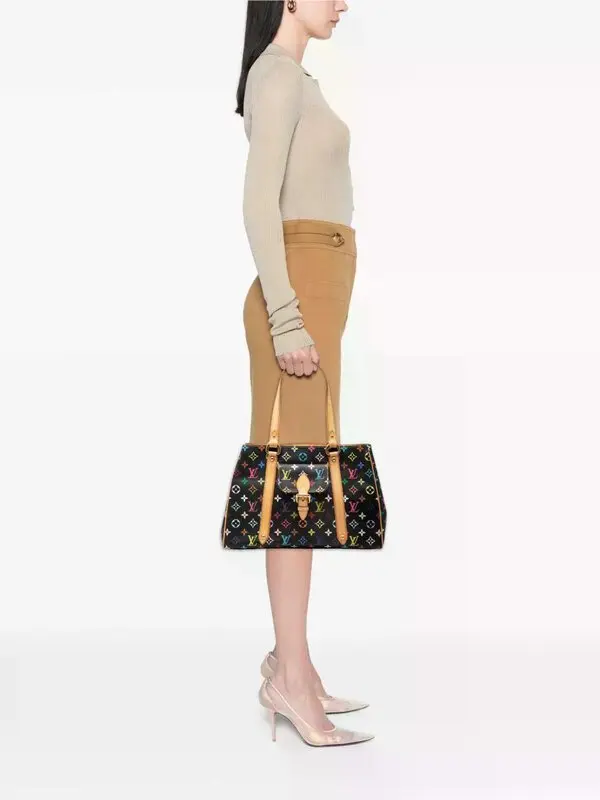 LOUIS VUITTON 2006 Monogram Multicolore Aurelia Mm Tote Bag - Black