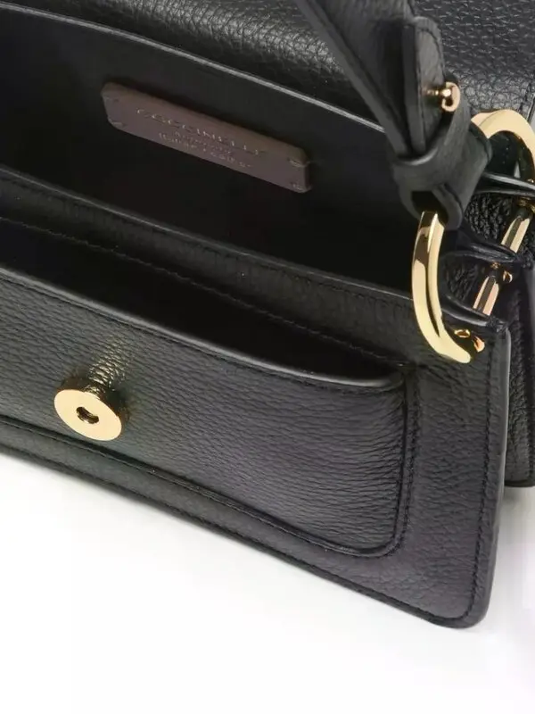 COCCINELLE Logo Plaque Tote Bag - Black