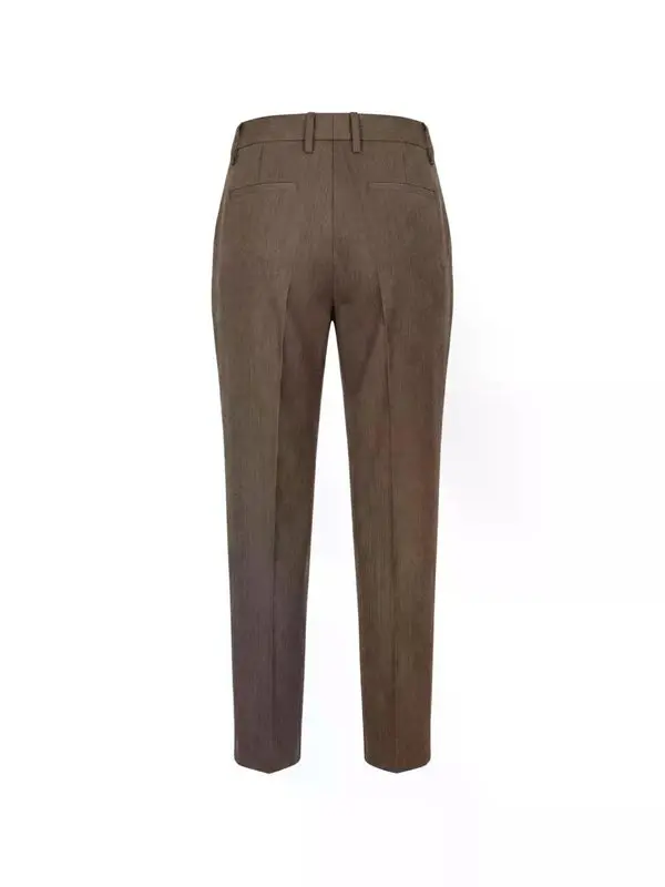 Ermanno Scervino Pressed-crease Tailored Trousers - Brown