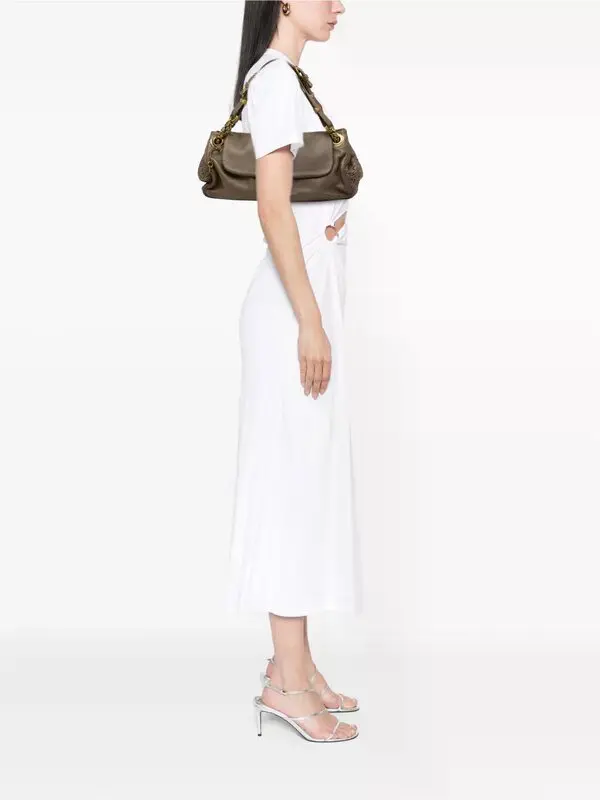 Bottega Veneta 2007-2011 Intrecciato Trimmed Nappa Napoli Handbag - Brown