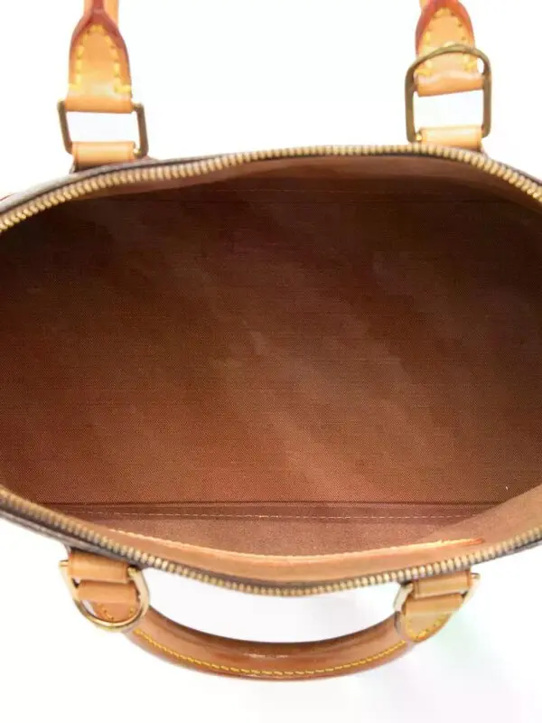LOUIS VUITTON Monogram Alma Pm Handbag - Brown