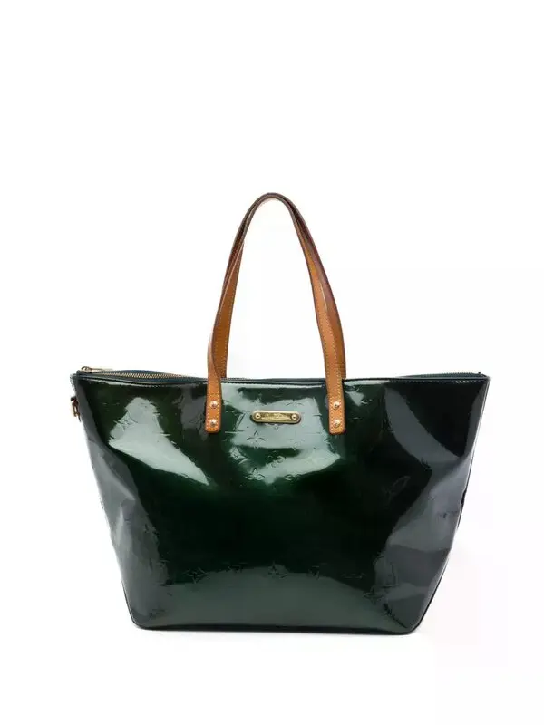 LOUIS VUITTON 2003-2010 Monogram Vernis Bellevue Gm Handbag - Green
