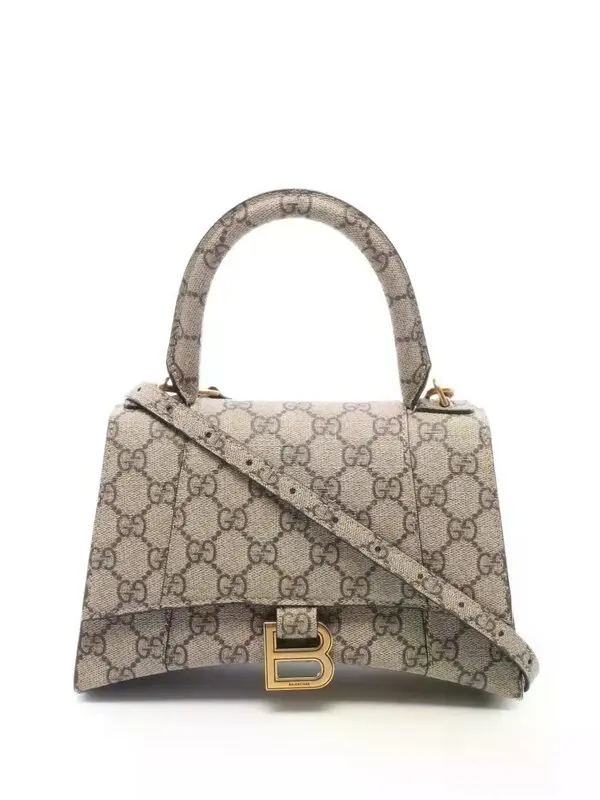Gucci 2016-2026 Small The Hacker Project Gg Supreme Hourglass Satchel - Neutrals
