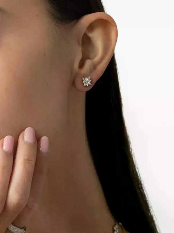 Kwiat Diamond Stud Earrings - Silver