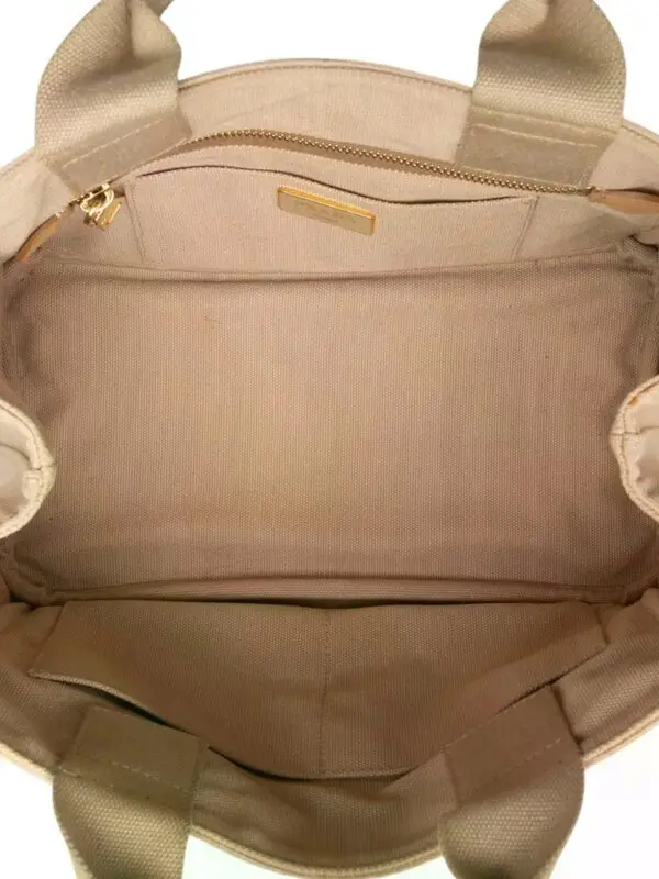 Prada Canvas Canapa Logo Tote - Neutrals
