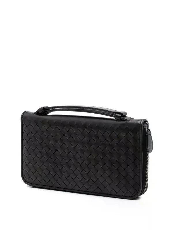 Bottega Veneta 2012-2026 Nappa Intrecciato Vn Travel Organizer Wallet Long Wallets - Black