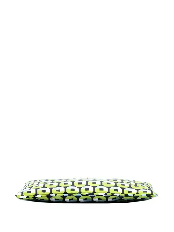 Prada Tessuto Printed Wristlet Clutch Bag