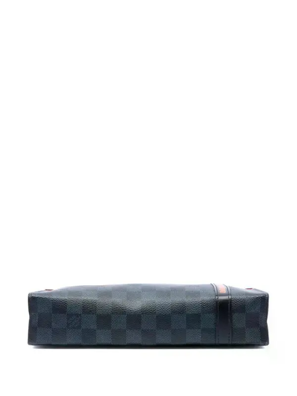 LOUIS VUITTON Damier Cobalt Race Pochette Voyage Mm Clutch Bag