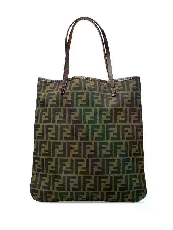 Fendi 2000-2010 Zucca Canvas Tote Bag - Brown