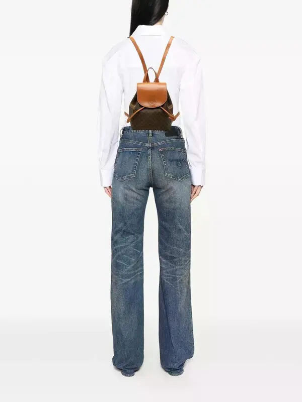 Celine 1996 Macadam Coated Canvas Backpack
