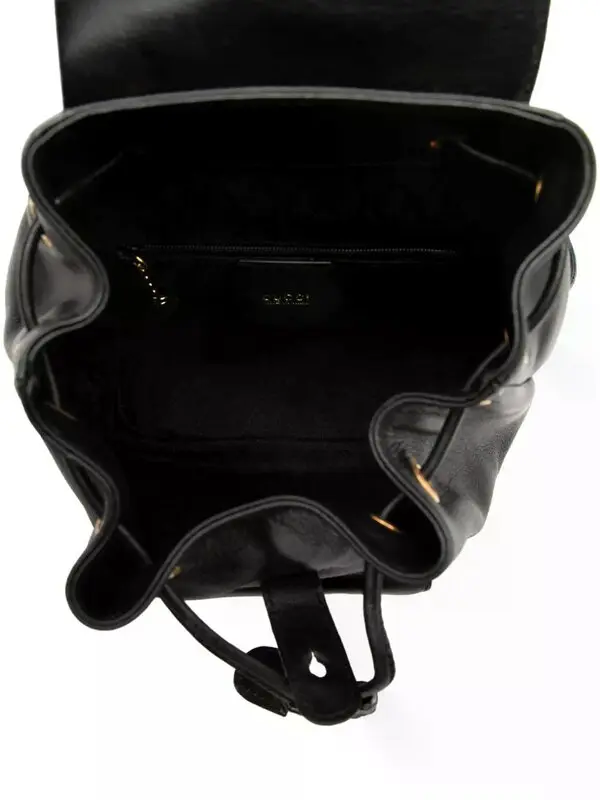 Gucci 20th Century Calfskin Bamboo Backpack