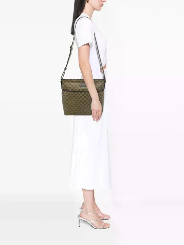 Gucci 2016-2026 Gg Canvas Web Crossbody Bag - Neutrals