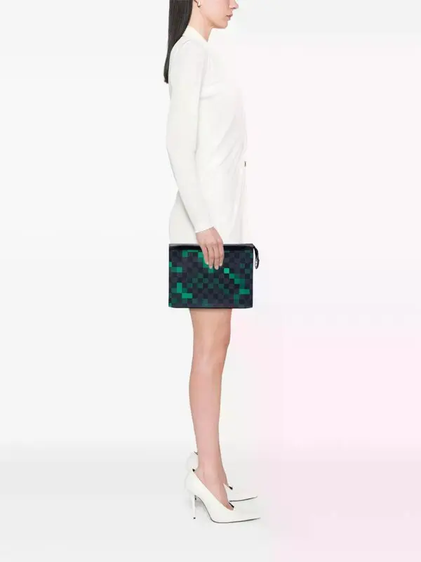 LOUIS VUITTON Damier Graphite Pixel Pochette Voyage Mm Clutch Bag