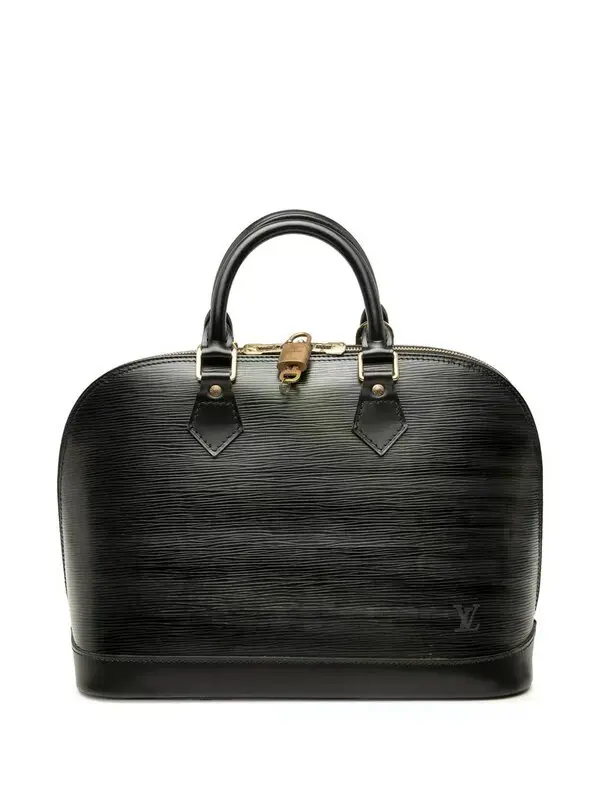 LOUIS VUITTON 1996 Epi Alma Pm Handbag - Black
