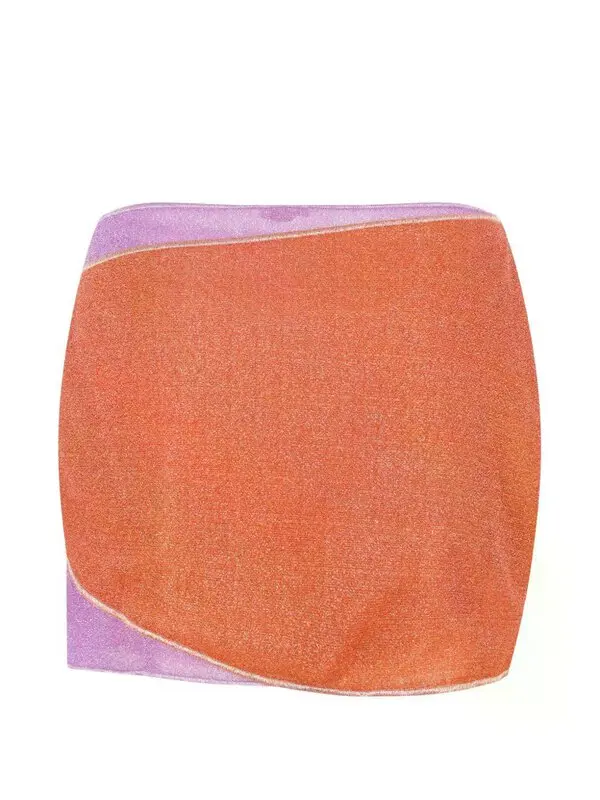 Oseree Lumière Double Asymmetrical Mini Skirt