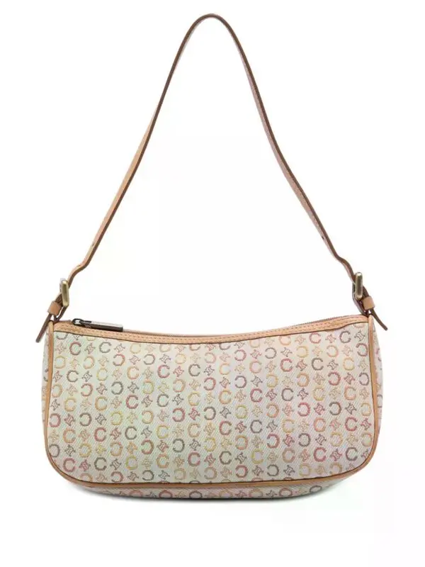 Celine 2000 C Macadam Canvas Shoulder Bag - Brown