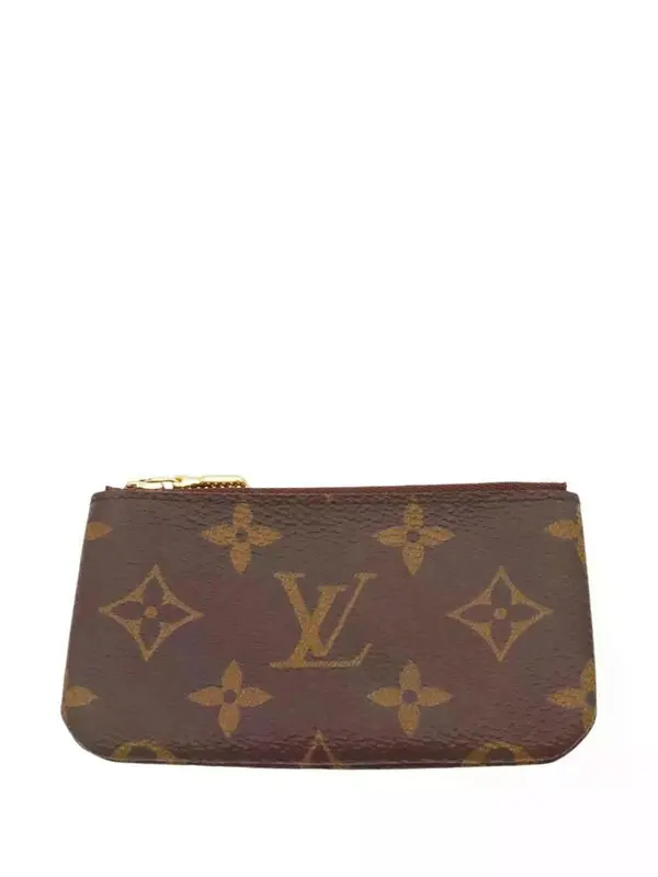 LOUIS VUITTON 2018 Monogram Key Pouch Coin Pouch - Brown