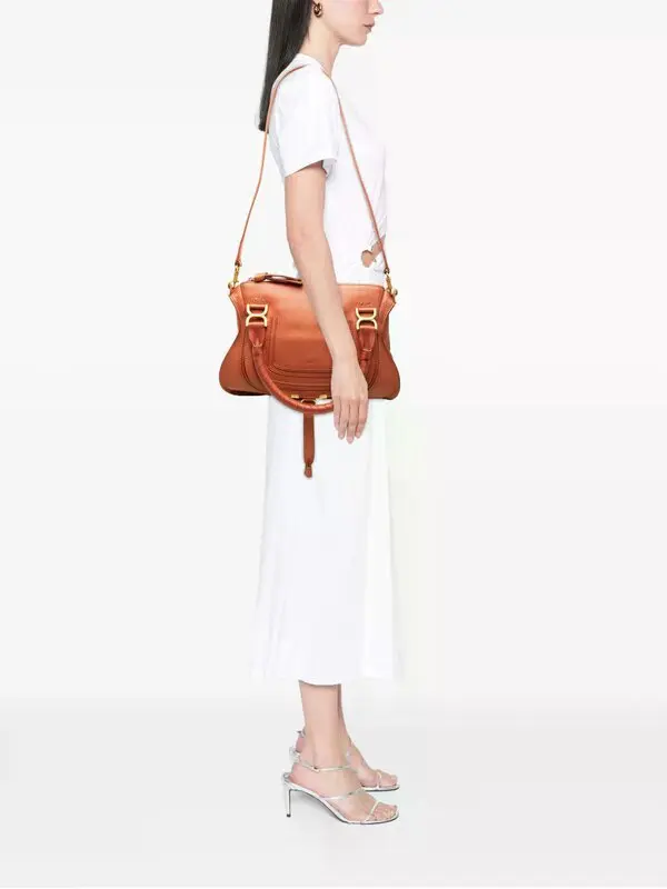 Chloé 2013 Medium Leather Marcie Satchel - Orange