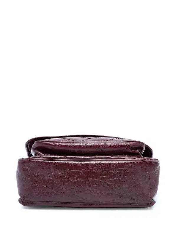 Saint Laurent Medium Crinkled Calfskin Niki Shoulder Bag - Red