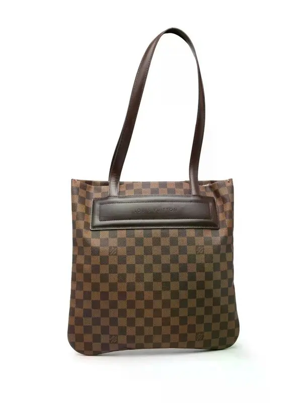 LOUIS VUITTON 2001 Damier Ebene Clifton Tote Bag - Brown