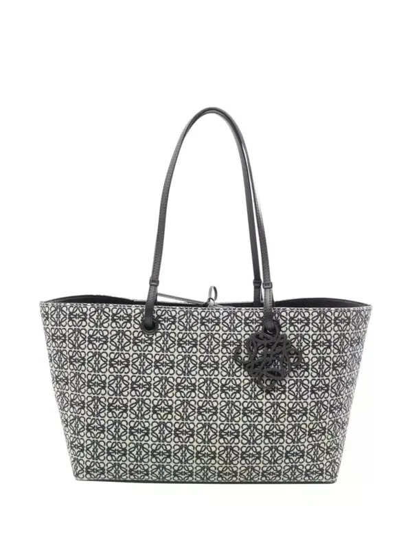 Loewe 2026 Anagram Canvas East West Tote Bag - Neutrals