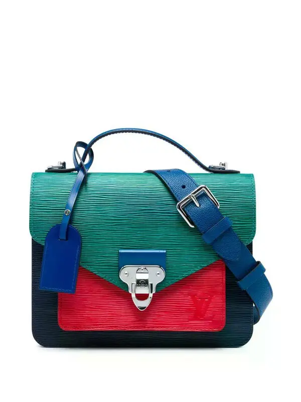 LOUIS VUITTON 2019 Multicolor Epi Neo Monceau Satchel - Green