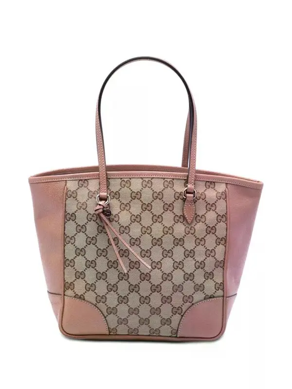 Gucci 2016-2026 Gg Canvas Bree Tote Bag - Neutrals