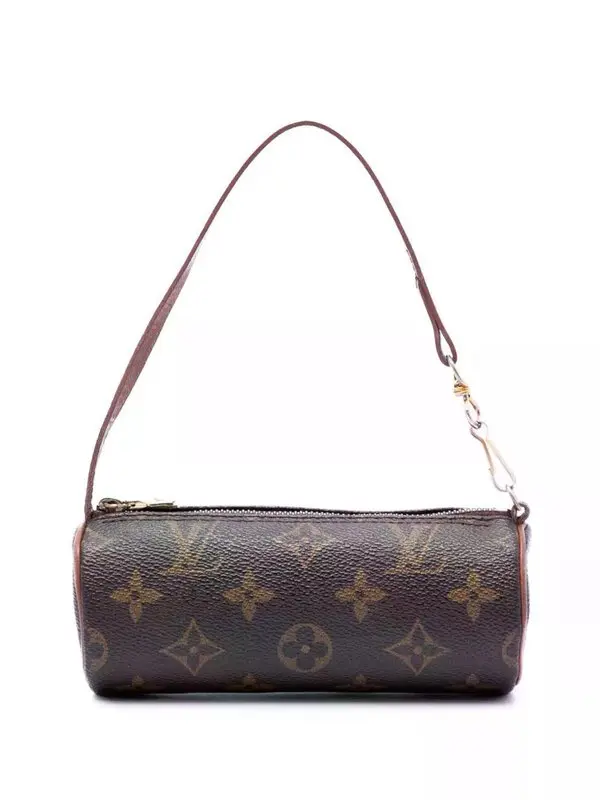 LOUIS VUITTON 1990-2010 Monogram Papillon Pochette Handbag - Brown