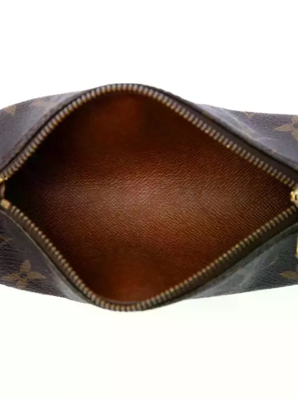 LOUIS VUITTON Monogram Papillon Pochette Handbag - Brown