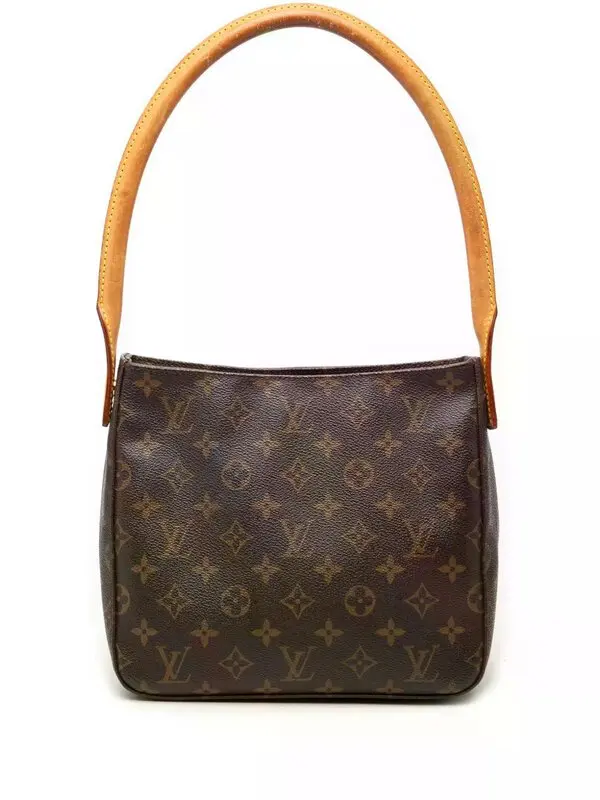 LOUIS VUITTON 2002 Monogram Looping Mm Shoulder Bag - Brown