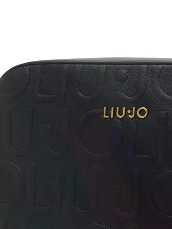 Liu Jo Medium Logo-embossed Crossbody Bag - Black