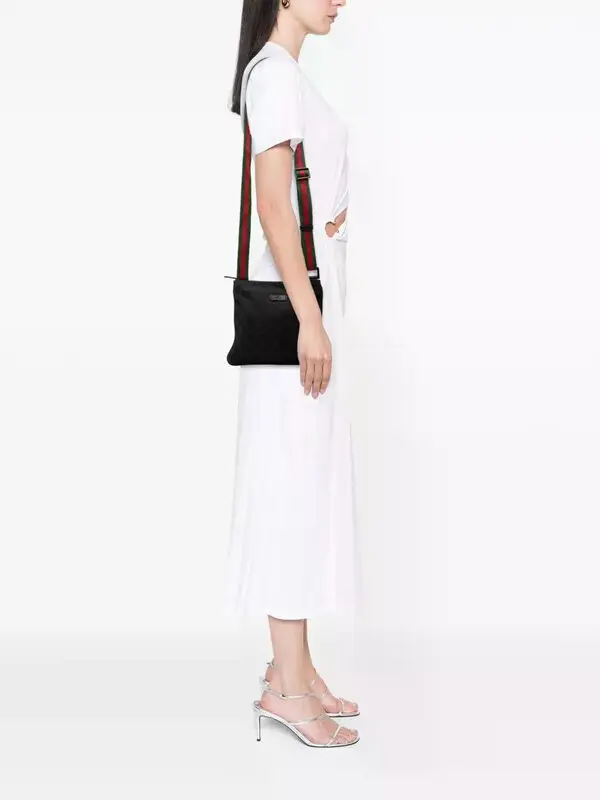 Gucci 2000-2015 Gg Canvas Web Crossbody Bag