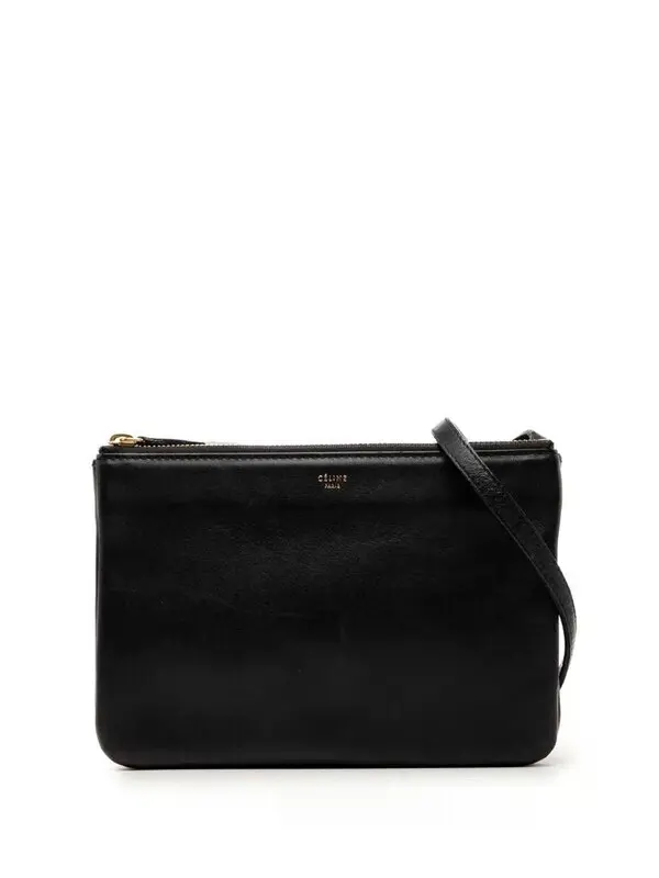 Celine 2013 Small Lambskin Trio Crossbody Bag - Black