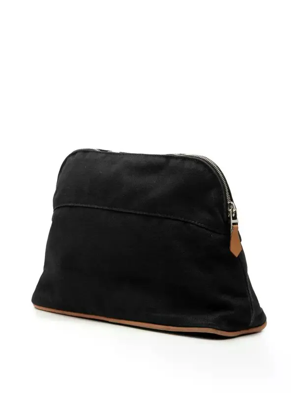 Hermès Toile Bolide Trousses De Voyage Pm Vanity Bag - Black