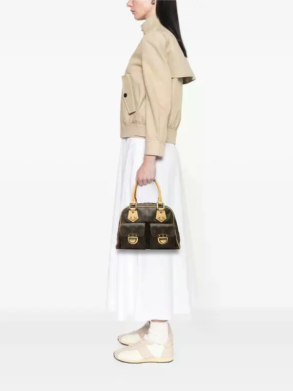 LOUIS VUITTON 2006 Monogram Manhattan Pm Handbag - Brown