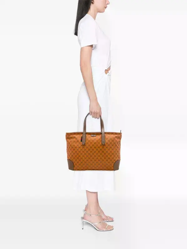Gucci 2016-2026 Gg Canvas Web Tote Bag