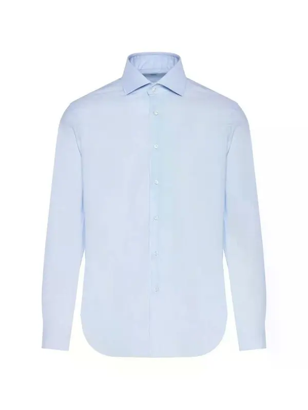 BARBA NAPOLI Spread-collar Button-up Shirt