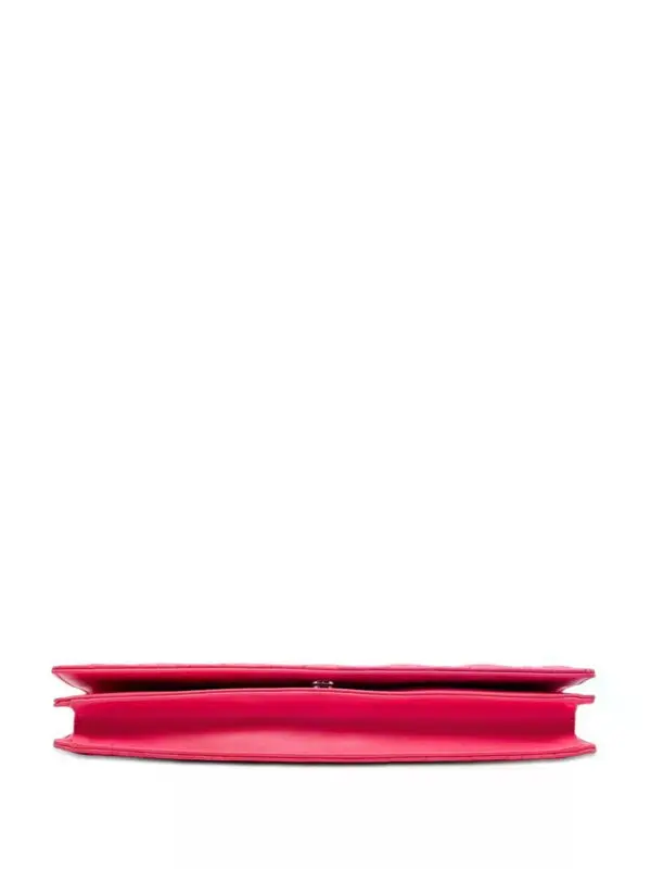 Dior Lambskin Cannage Lady Wallet On Chain Crossbody Bag - Pink